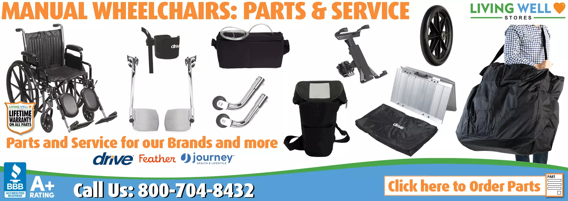 Manual wheelchair parts - Parts & Service - Store Categories
