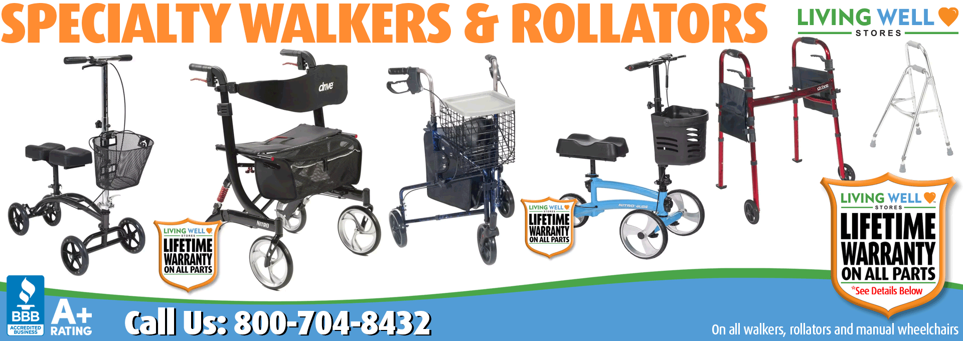 Specialty Walkers and Rollators - Walkers, Rollators and Accessories ...