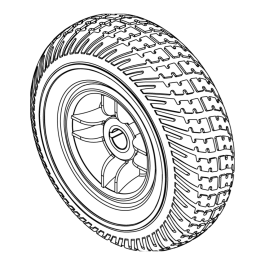Pride Flat-Free Rear Wheel Assembly Go-Go Elite Traveller Plus (SC53/SC54)